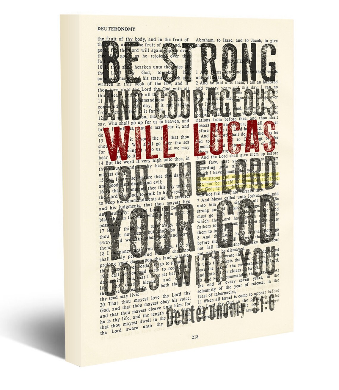 Personalized Vintage Bible Verse Scripture ART PRINT of - Etsy