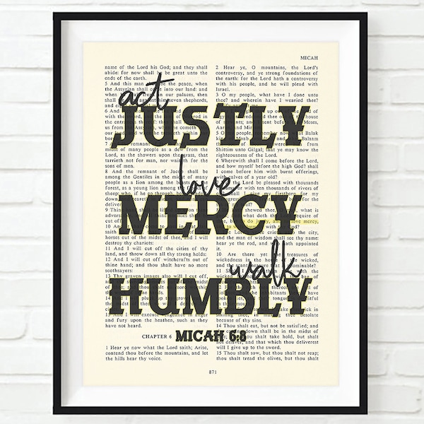Micah 6 8 - Etsy