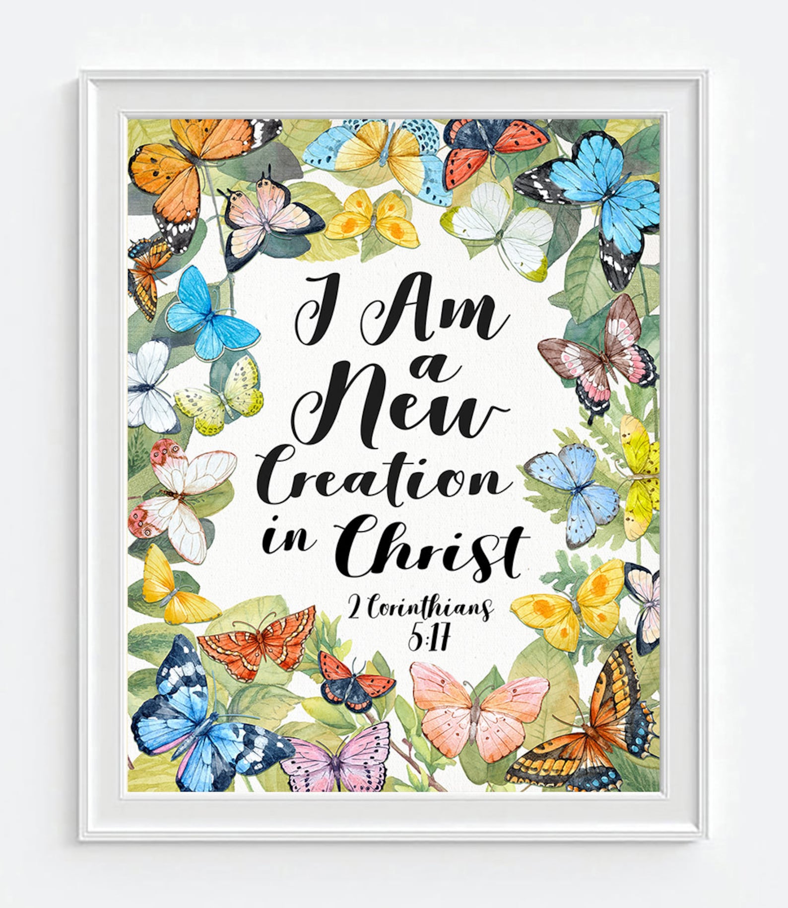 I Am a New Creation in Christ - 2 Corinthians 5:17 ART PRINT or CANVAS ...