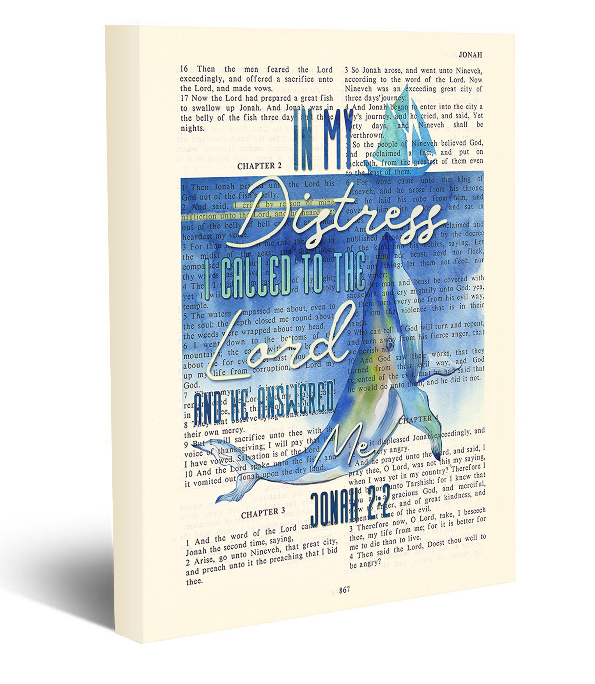 In My Distress I Called to the Lord Jonah 2:2 ART PRINT or - Etsy