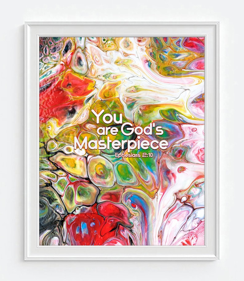 You Are God's Masterpiece Ephesians 2:10 Bible Verse - Etsy