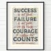 Success is Not Final, Failure is Not Fatal Winston Churchill Quote ART ...