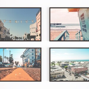 Venice Beach California Photography Prints, Set of 4, UNFRAMED ...