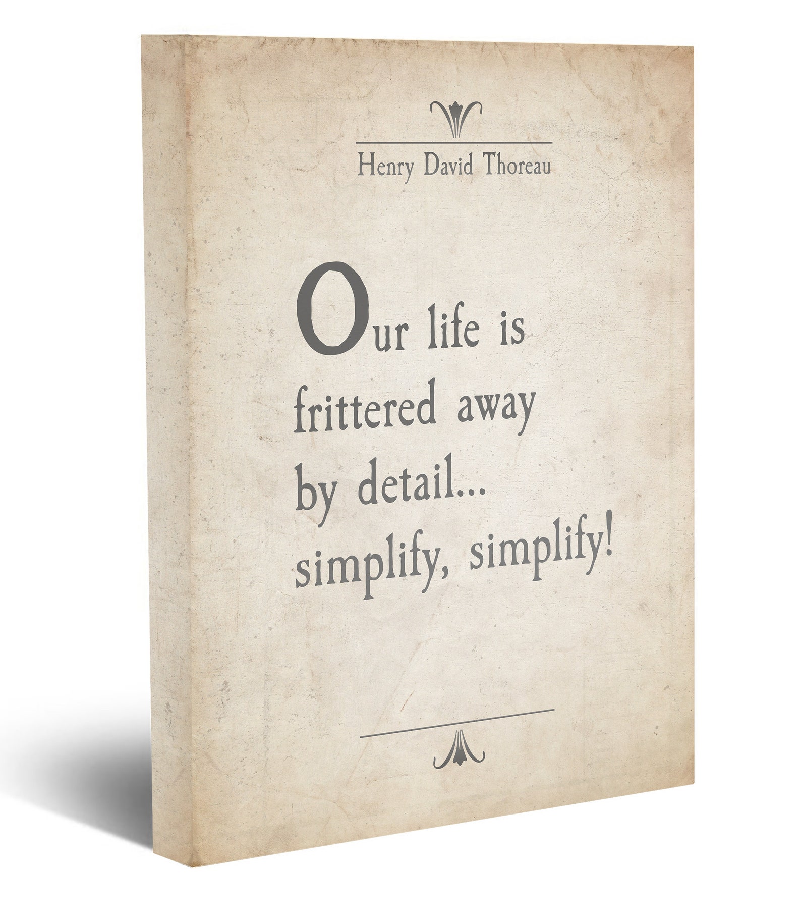 Our Life is Frittered Away by Detail...simplify Simplify | Etsy