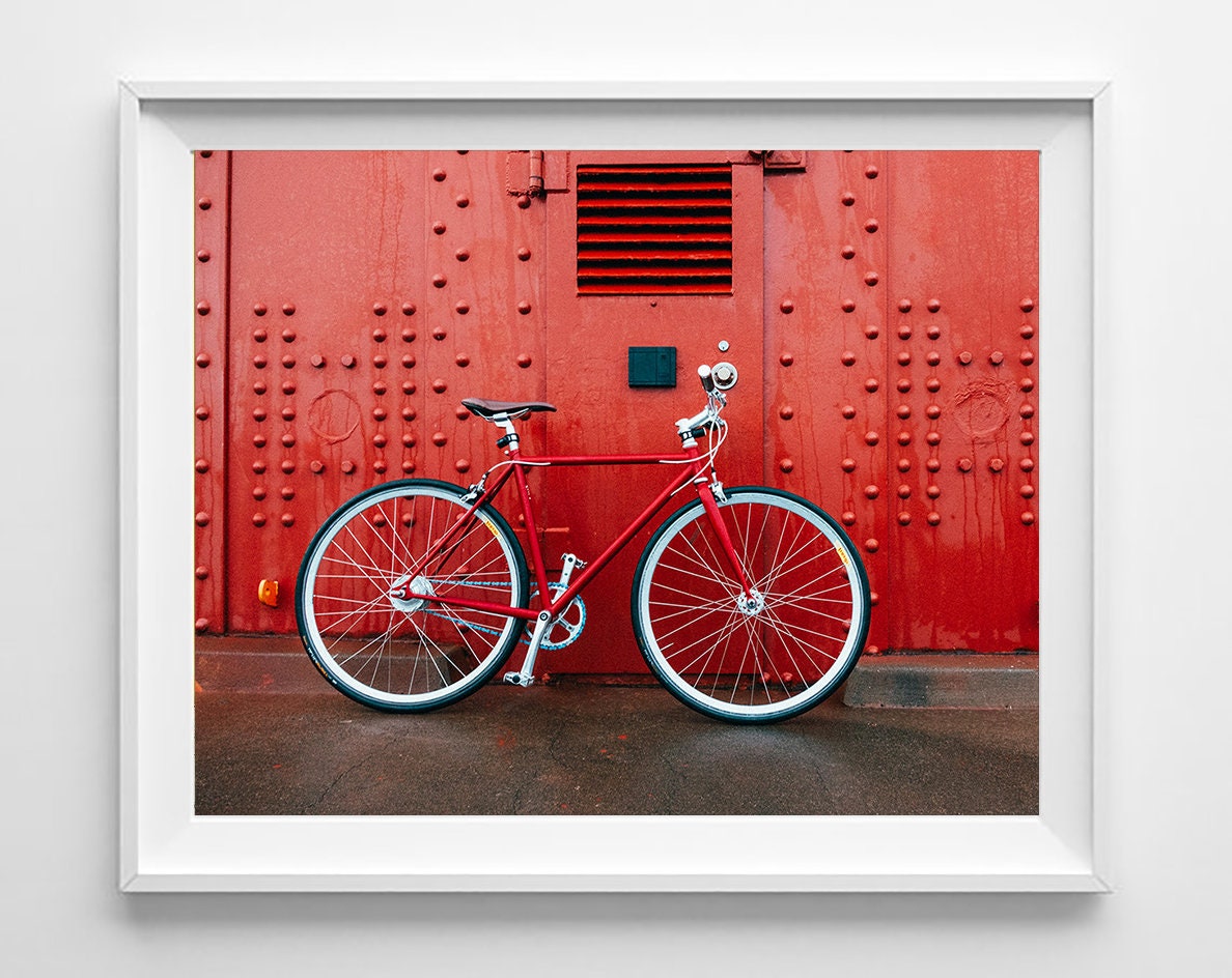 Bicycle Photography Prints Set of 4 UNFRAMED Biking | Etsy