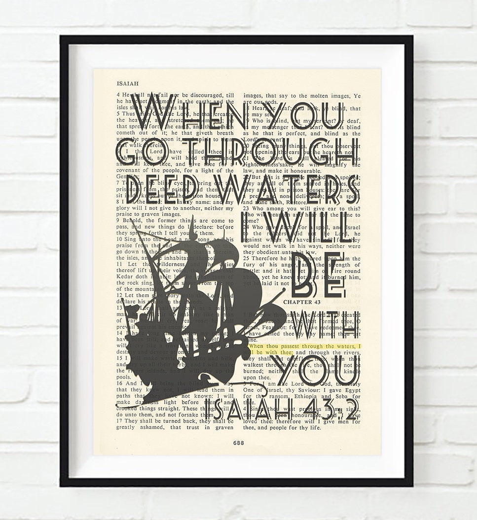 Nautical Bible Verse Art Prints Set of 6 UNFRAMED Christian - Etsy