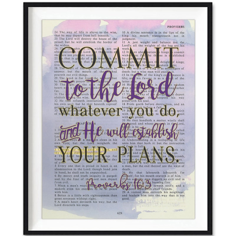 Proverbs 16 3 - Etsy