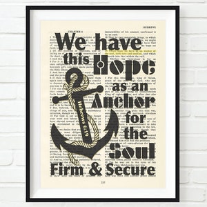 Nautical Bible Verse Art Prints, Set of 6, UNFRAMED, Christian Art Gift ...