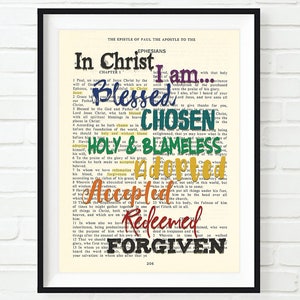 Colorful Bible Verse Favorites Art Prints, Set of 4, UNFRAMED ...
