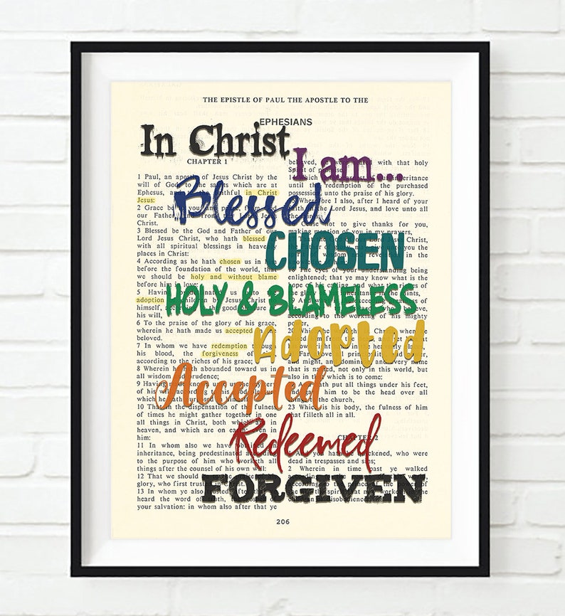 Colorful Bible Verse Favorites Art Prints Set of 4 UNFRAMED - Etsy