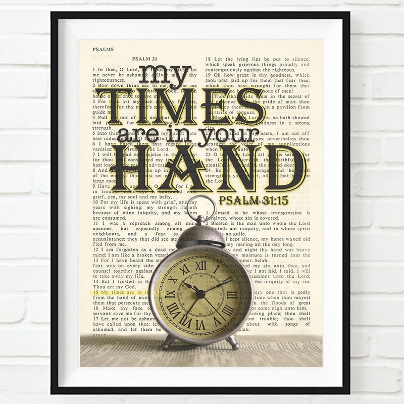 Bible Scripture Clock - Etsy