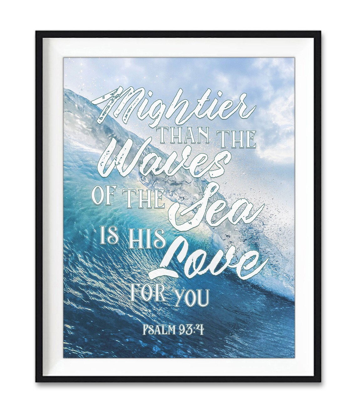 Ocean Bible Verse Christian Themed Photography Prints Set of | Etsy
