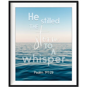 Ocean Bible Verse Christian Themed Photography Prints, Set of 4 ...