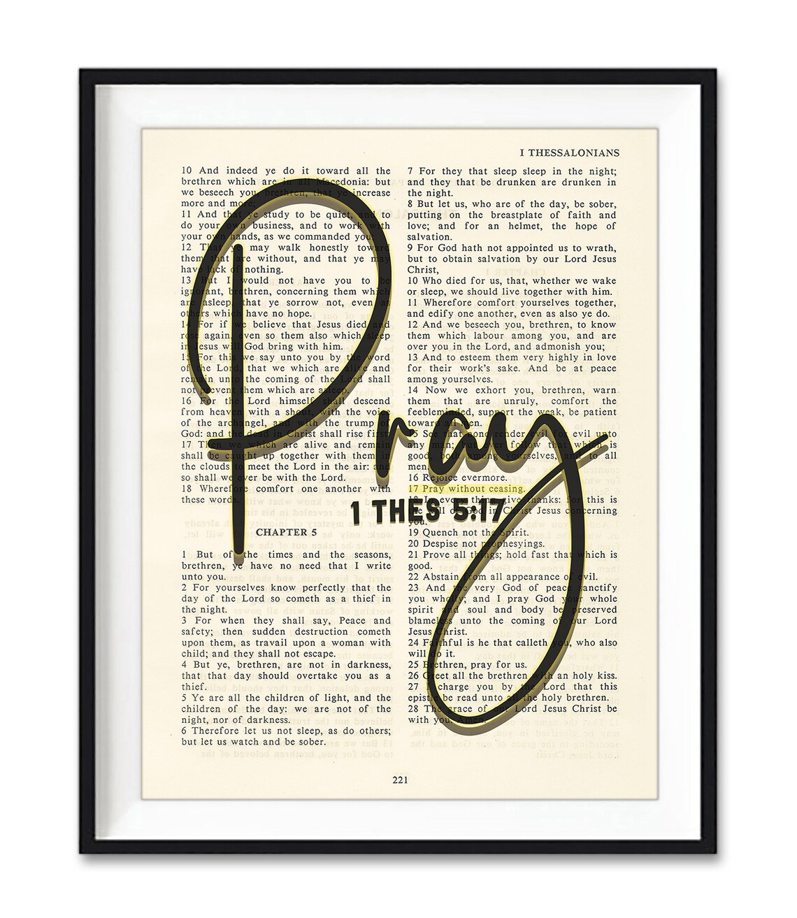 One Word Bible Verse Art Printsset of 4UNFRAMED Christian | Etsy