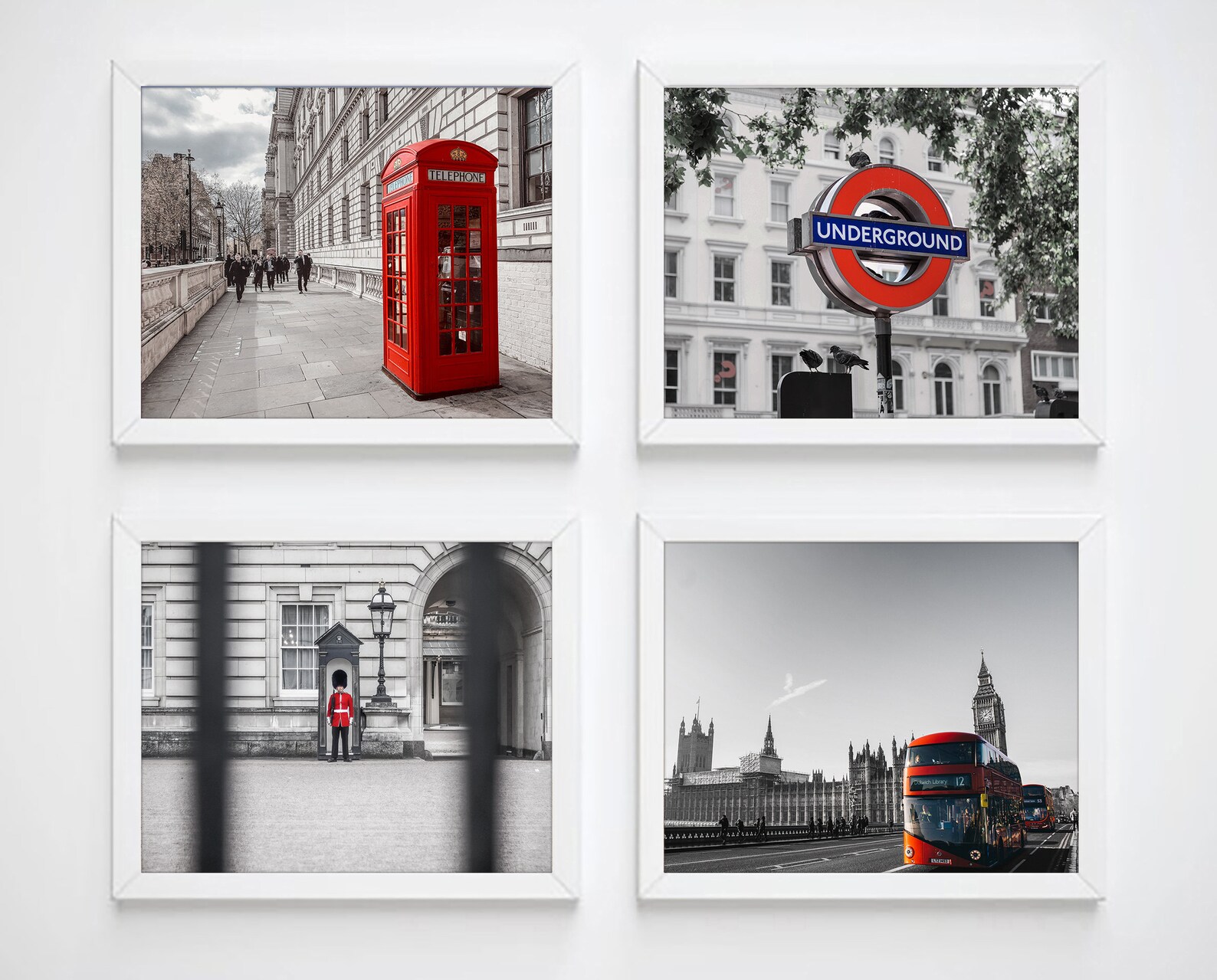 Vintage London England Photography Prints Set of 4 UNFRAMED - Etsy