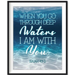 Ocean Bible Verse Christian Themed Photography Prints, Set of 4 ...