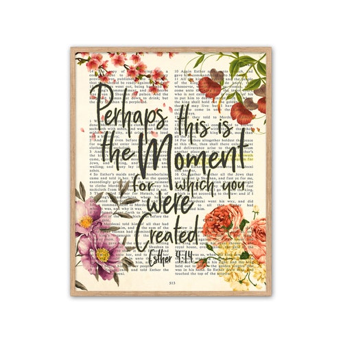 Personalized Vintage Bible Verse Scripture ART PRINT of - Etsy