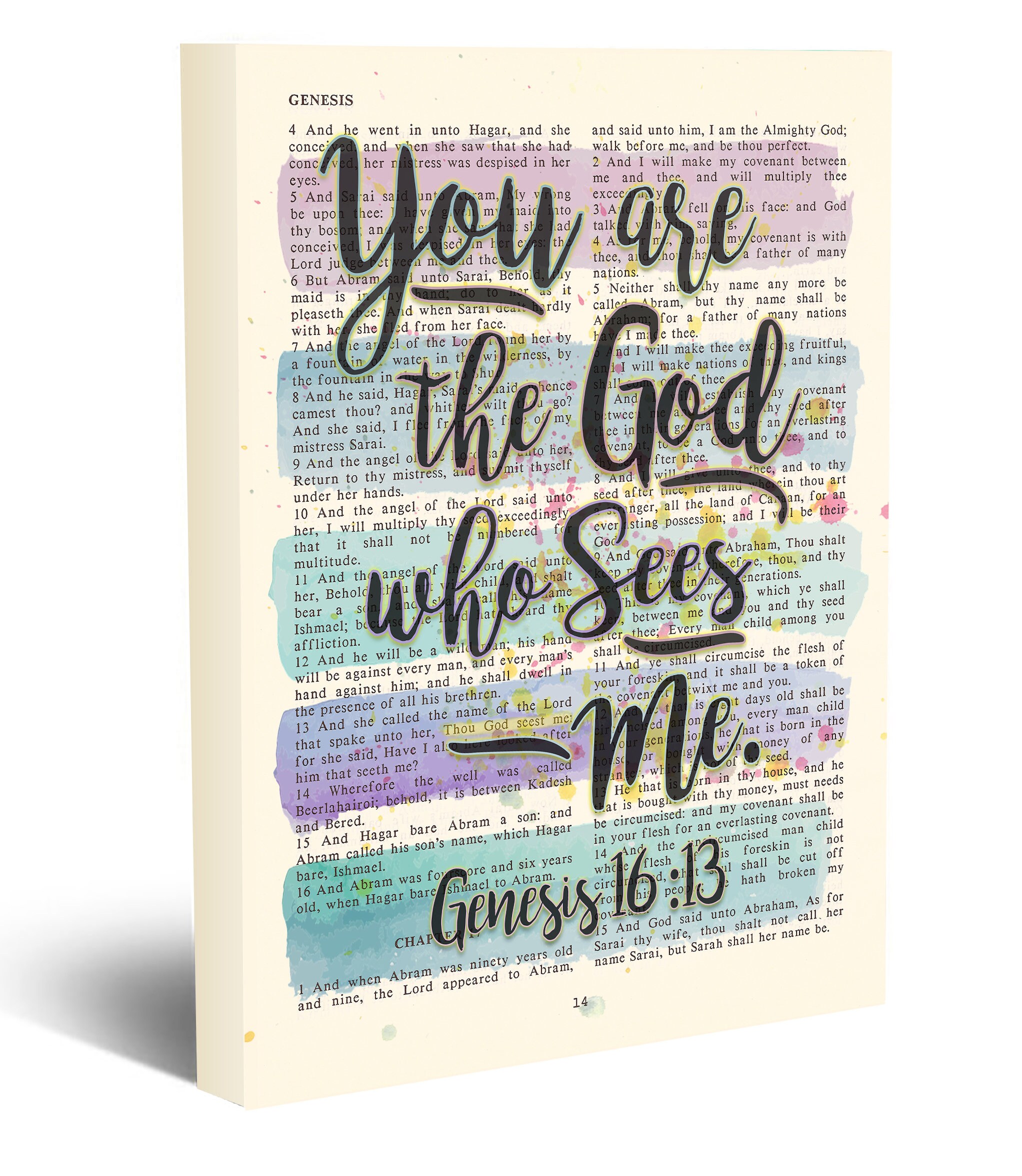 You Are the God Who Sees Me - Genesis 16:13 ART PRINT or CANVAS ...