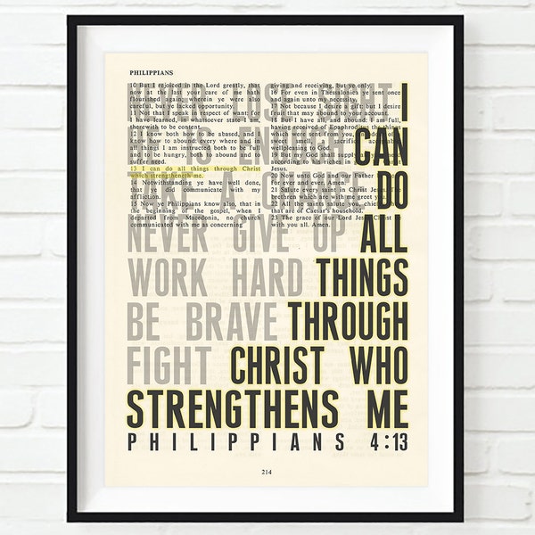 Philippians 4 13 - Etsy