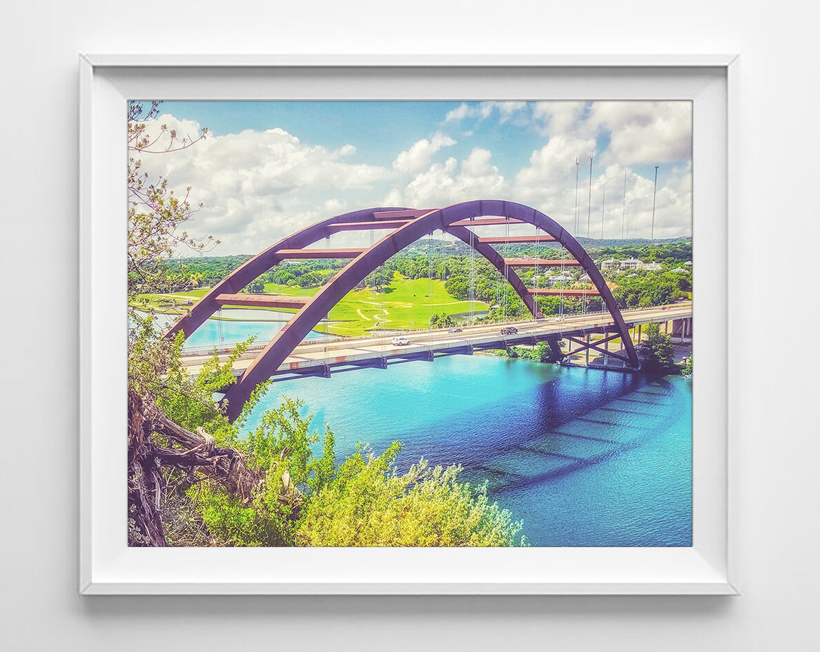 Vintage Austin Texas Photography Prints, Set of 4, UNFRAMED, Downtown ...