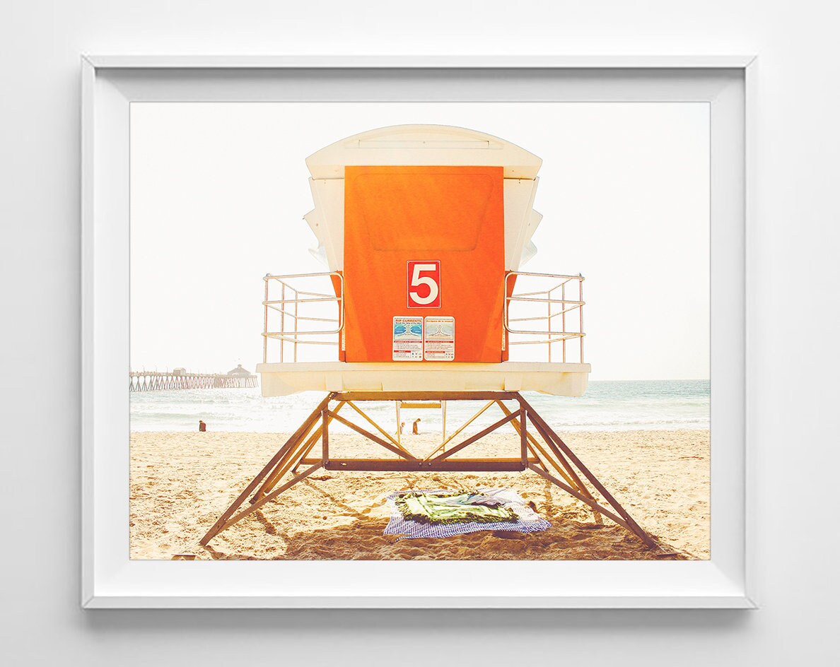 Lifeguard Stations Stands Shacks Photography Prints Set of 4 | Etsy