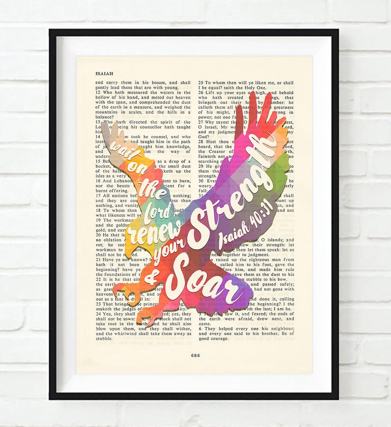 Colorful Bible Verse Favorites Art Prints Set of 4 UNFRAMED - Etsy