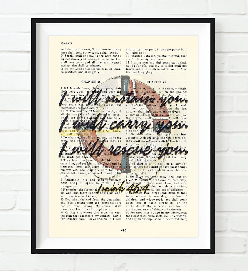 Nautical Bible Verse Art Prints, Set of 6, UNFRAMED, Christian Art Gift ...