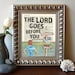 The Lord Goes Before You -deuteronomy 31:8 ART PRINT or CANVAS, Vintage ...