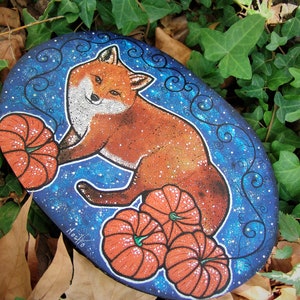 Fox Spirit Guide_hand Drawn Animal Illustration_wall - Etsy