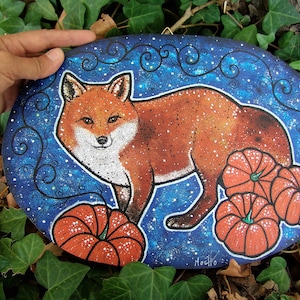 Fox Spirit Guide_hand Drawn Animal Illustration_wall - Etsy