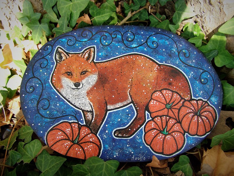 Fox Spirit Guide_hand Drawn Animal Illustration_wall | Etsy