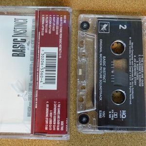 Basic Instinct Soundtrack Cassette Tape, Jerry Goldsmith, Roxy, Sharon ...