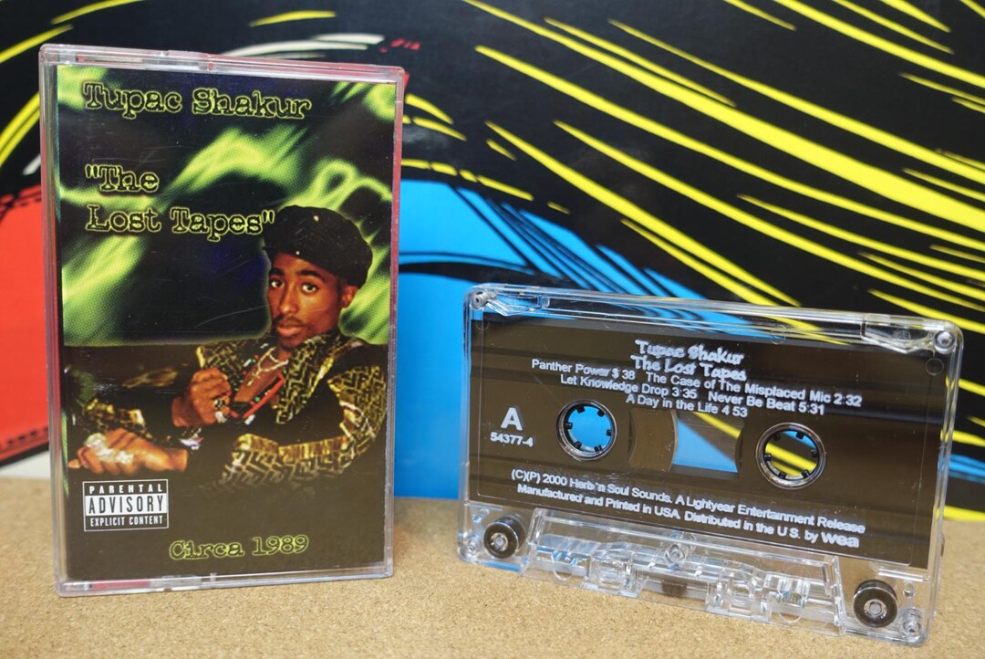 2pac Cassette, the Lost Tapes, Tupac Shakur, Vintage Cassette Tape ...