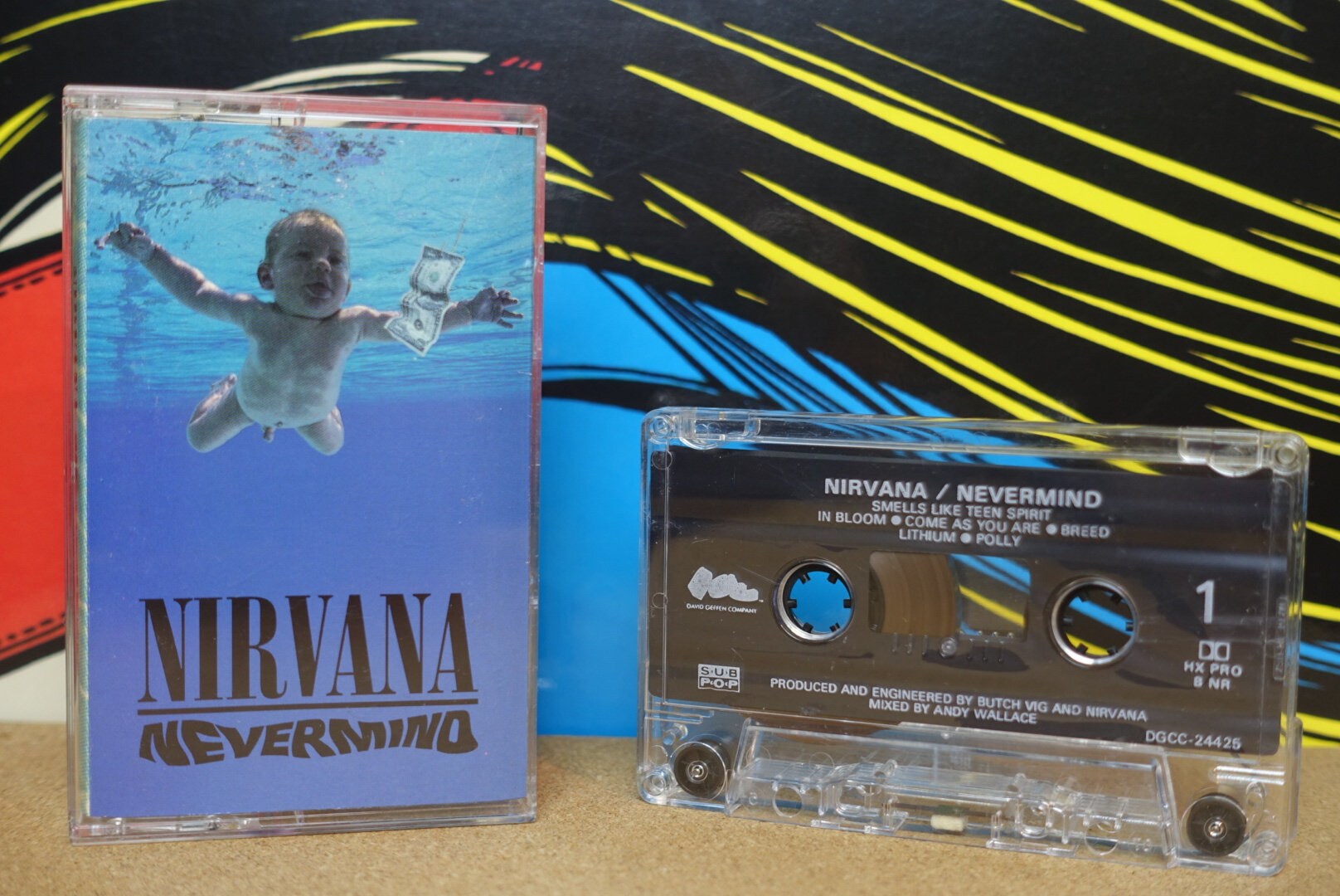 Nirvana Nevermind Cassette Tape Grunge 1991 DGC Records - Etsy
