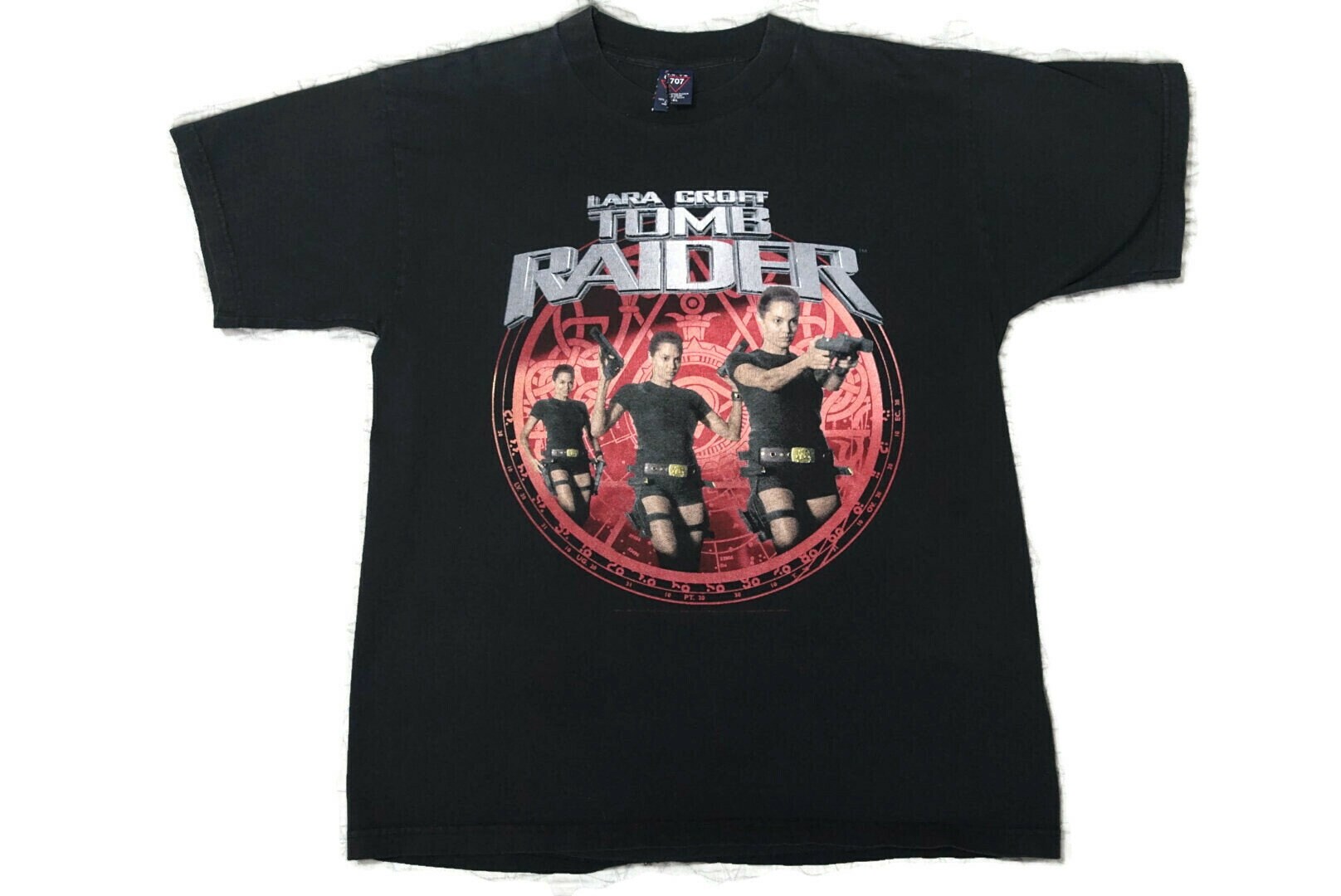 2001 Lara Croft Tomb Raider Vintage T Shirt - Angelina Jolie 2001 Lara Croft Tomb Raider Vintage T Shirt - Angelina Jolie