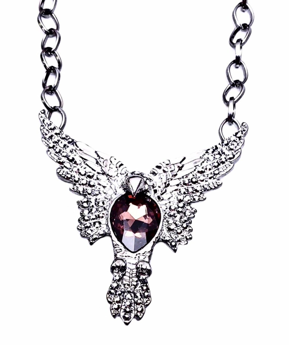 MARCASITE RAVEN PENDANT Necklace Silver Marcasite Pendant - Etsy