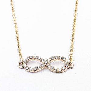 Infinity Jewelry Set| Gold Infinity Delicate Necklace| Gold Infinity ...