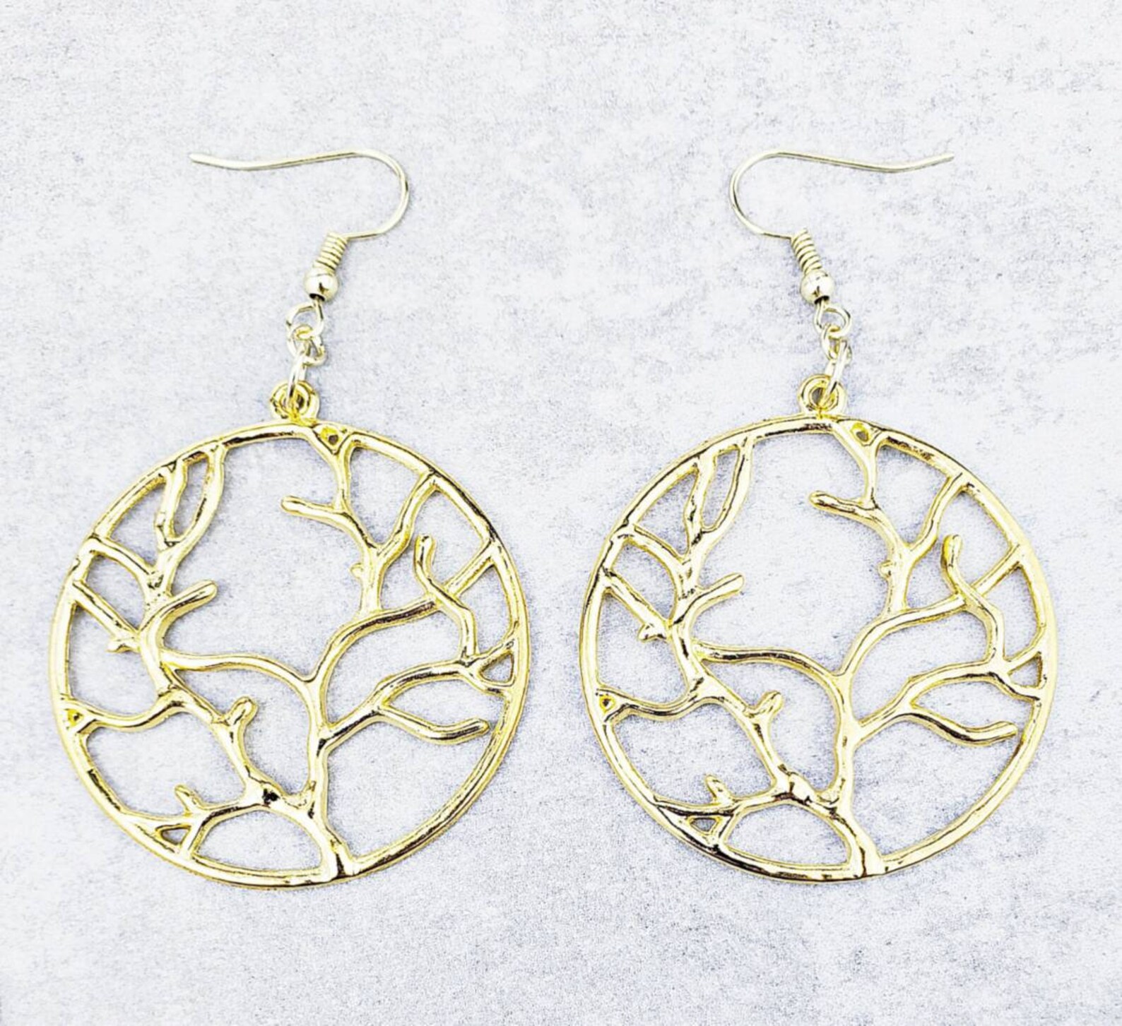 Tree of Life Jewelry Set Gold Tree of Life Earrings Blue - Etsy