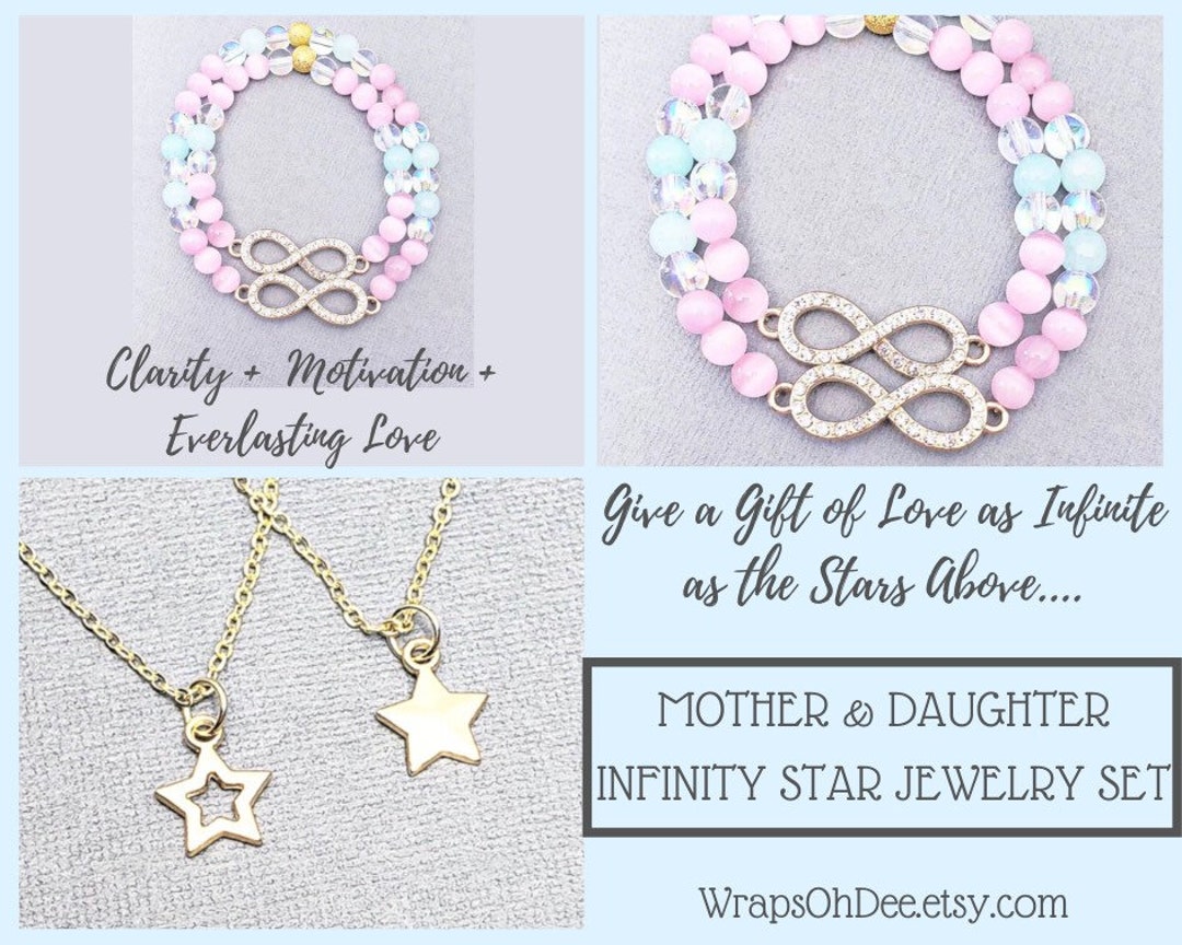 Infinite Love Gift Set Mother Daughter Matching Infinity - Etsy