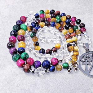 COEXISTENCE + COURAGE + AWARENESS Mala| 108 Bead Mala| Handknotted Mala ...