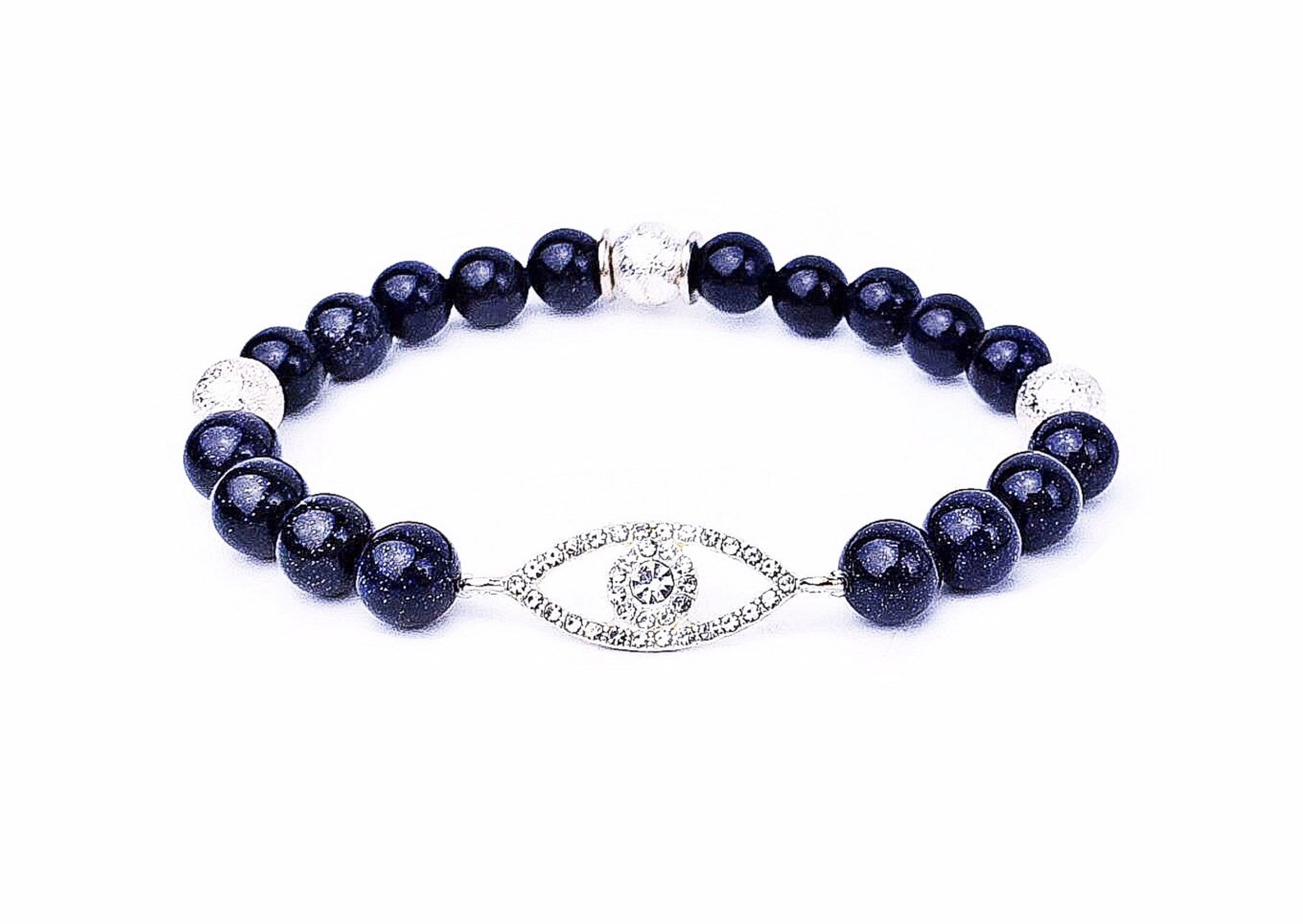 Evil Eye Bracelet Gemstone Bracelet Stretch Bracelet | Etsy