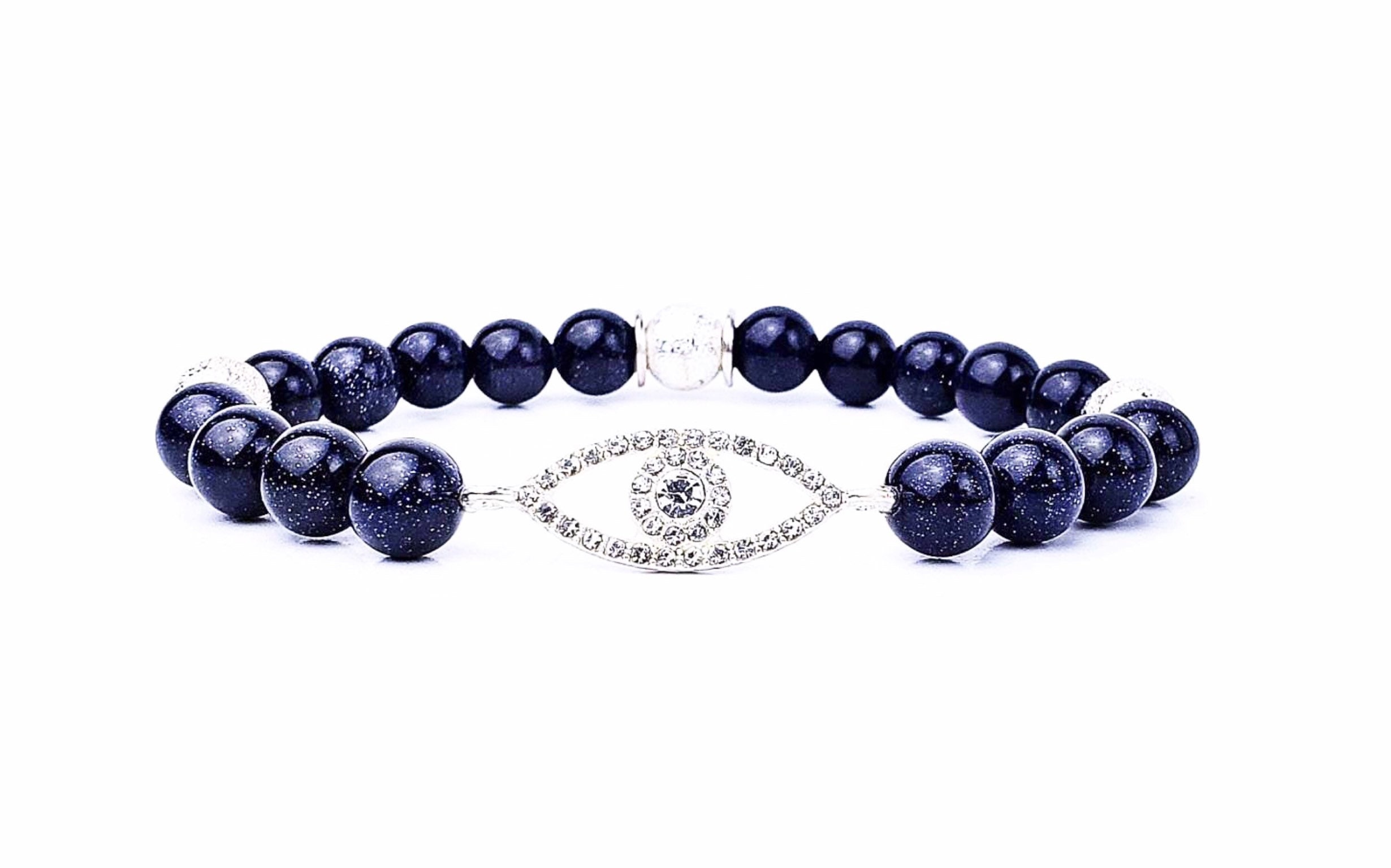 Evil Eye Bracelet Gemstone Bracelet Stretch Bracelet | Etsy