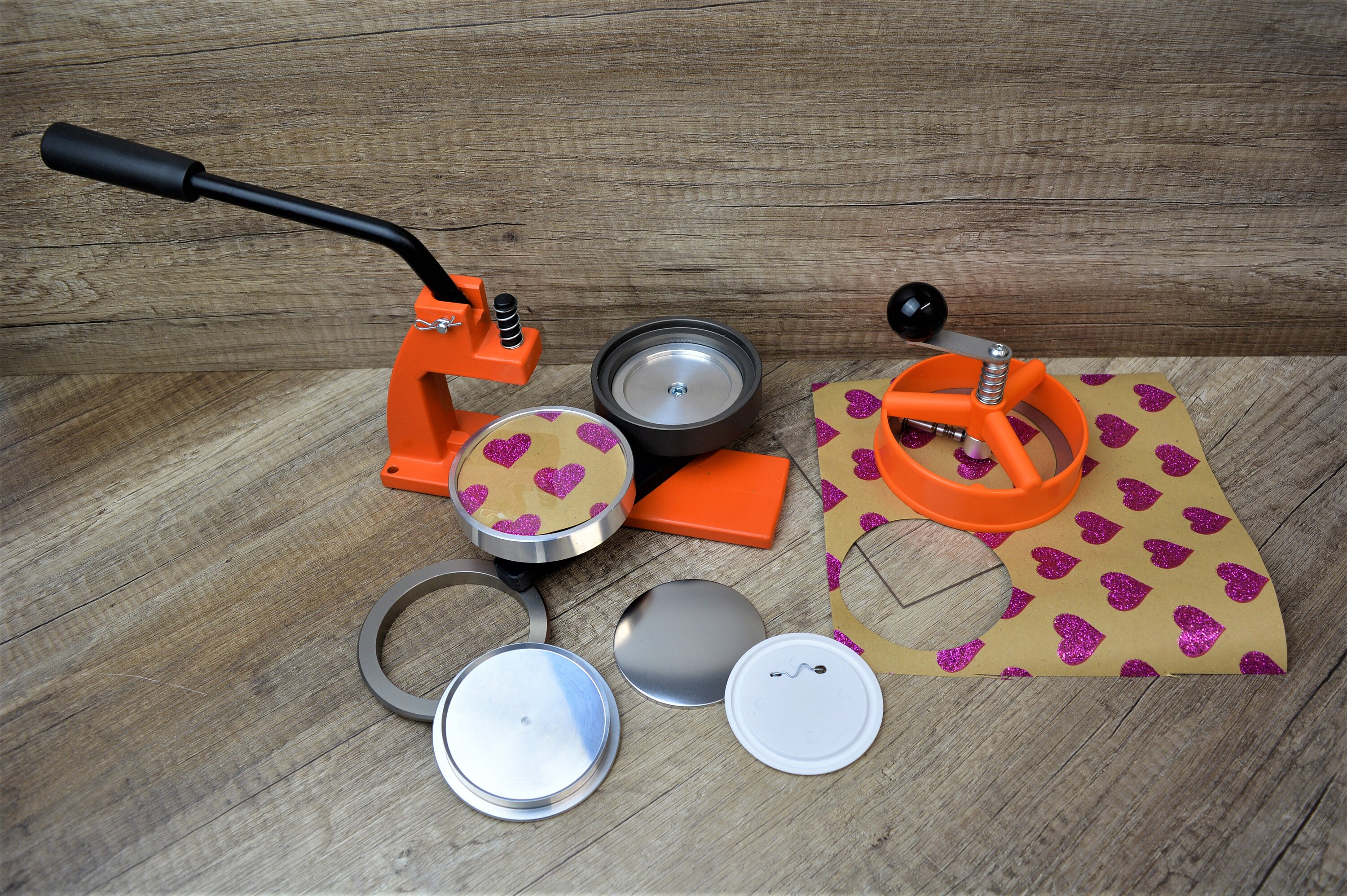 77mm 'micro' Badge Maker (interchangeable) With 100 Components, Circle ...