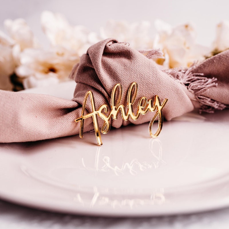 Rose Place Card Holders - Etsy