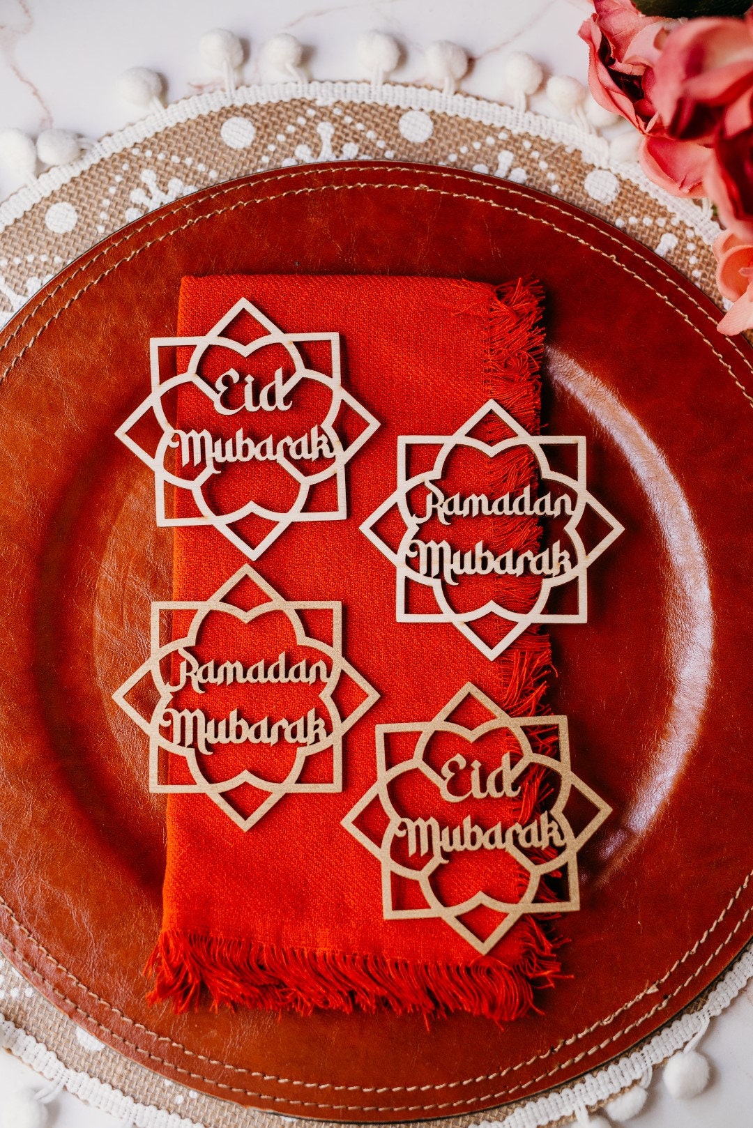 Custom Wood Eid Mubarak Tags: Ramadan Place Cards - Etsy