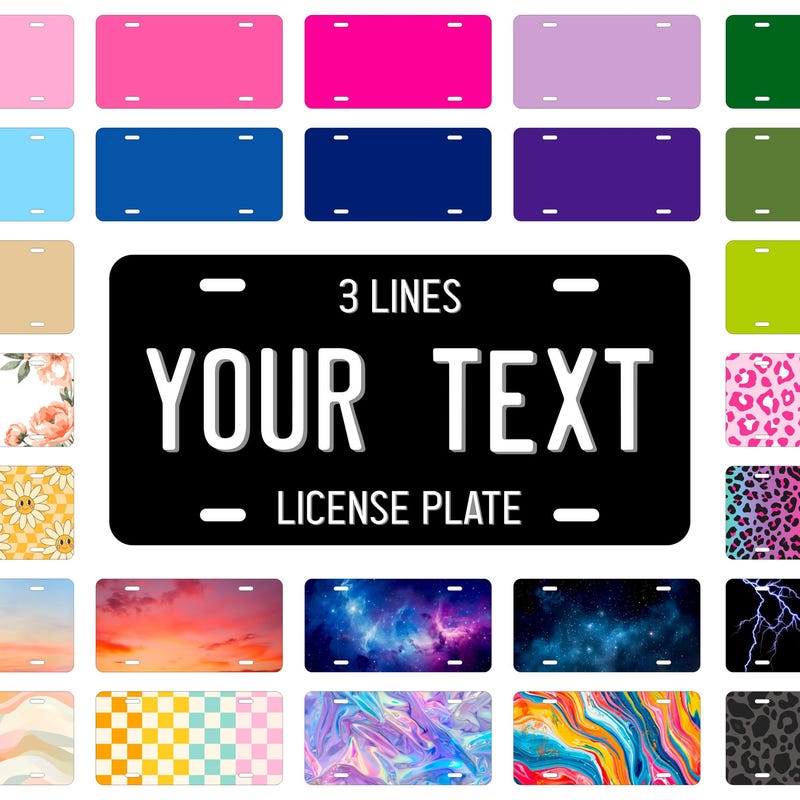 Personalized Vanity License Plates - Etsy