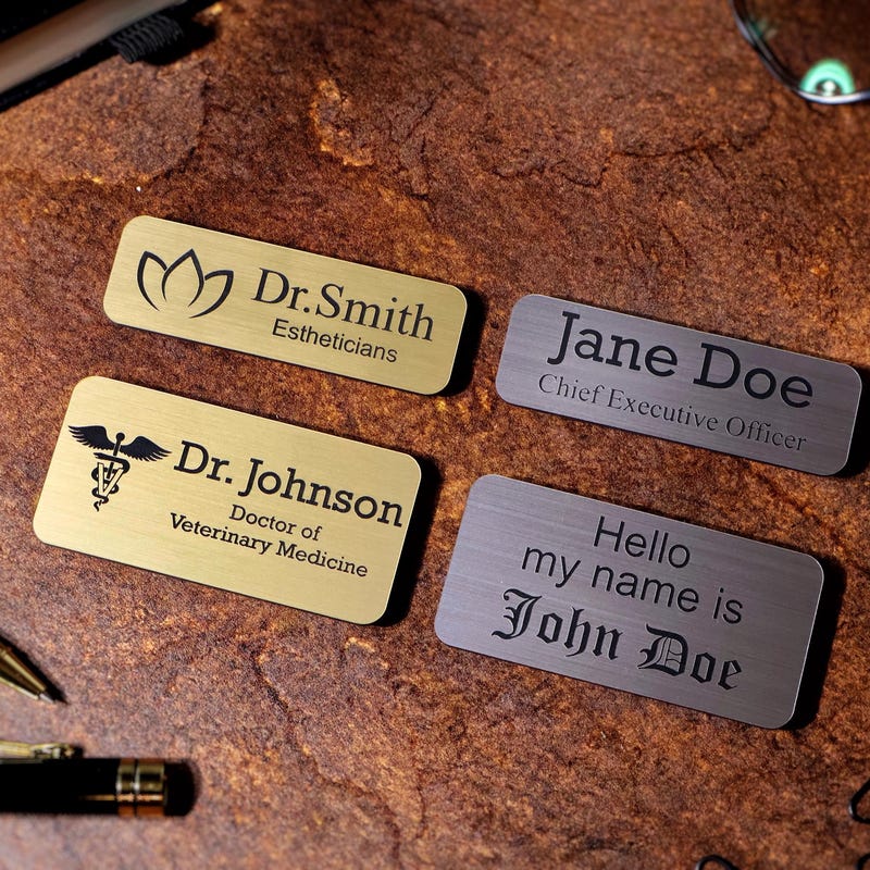 Custom Magnetic Name Tags - Etsy