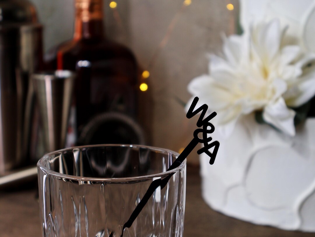 Custom Cocktail Stirrer Set, Wedding Personalized Acrylic Drink ...