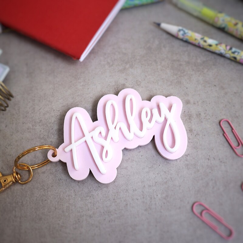 Name Keychain - Etsy