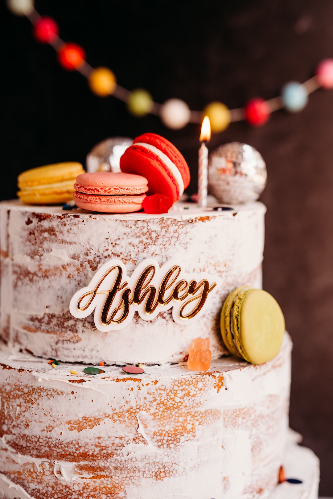 Acrylic Cake Topper, Acrylic Name for Cake, Cake 3d Tag, Birthday 2 ...